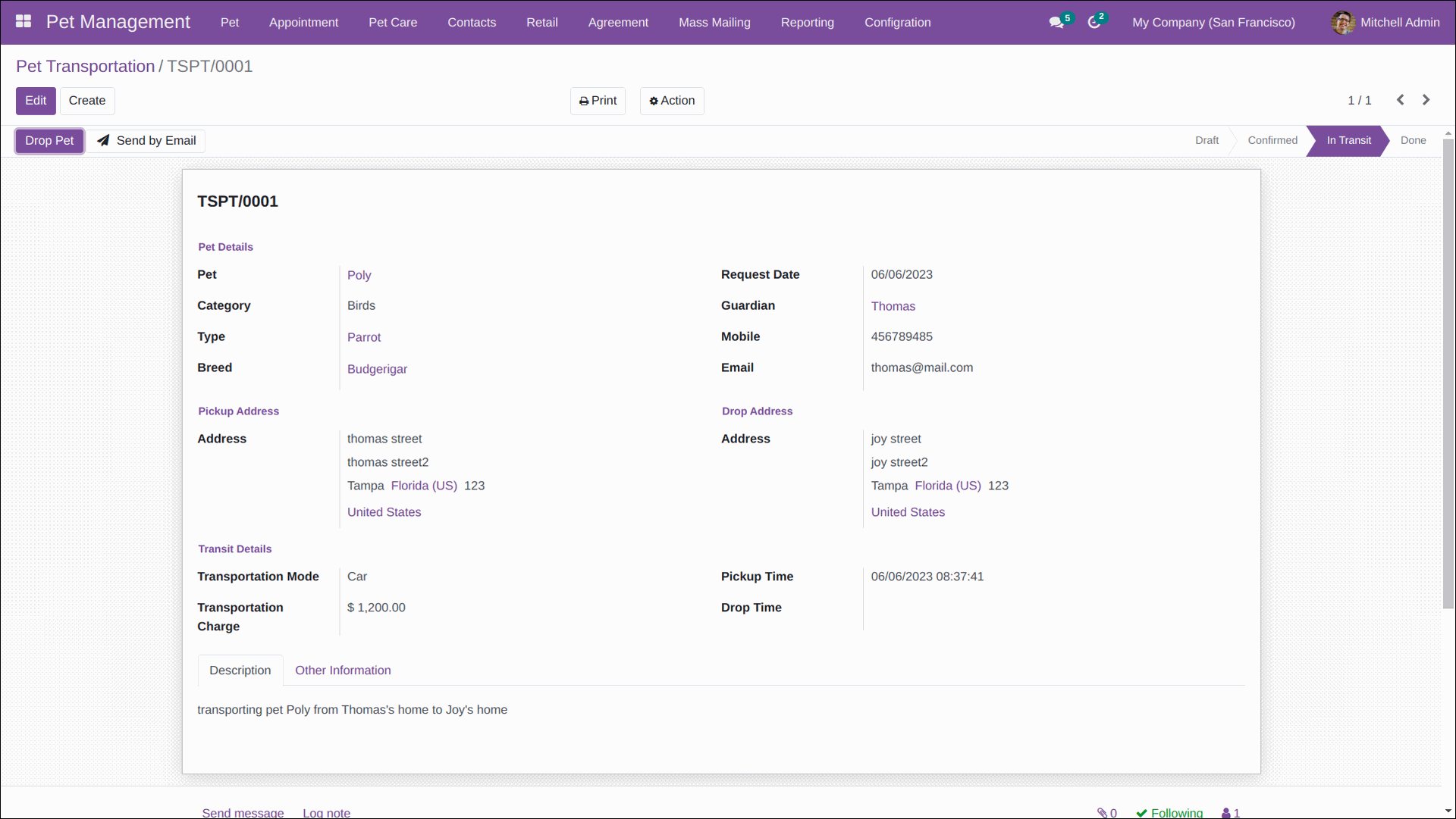 Odoo Pet Care Management System | Veterinary management system